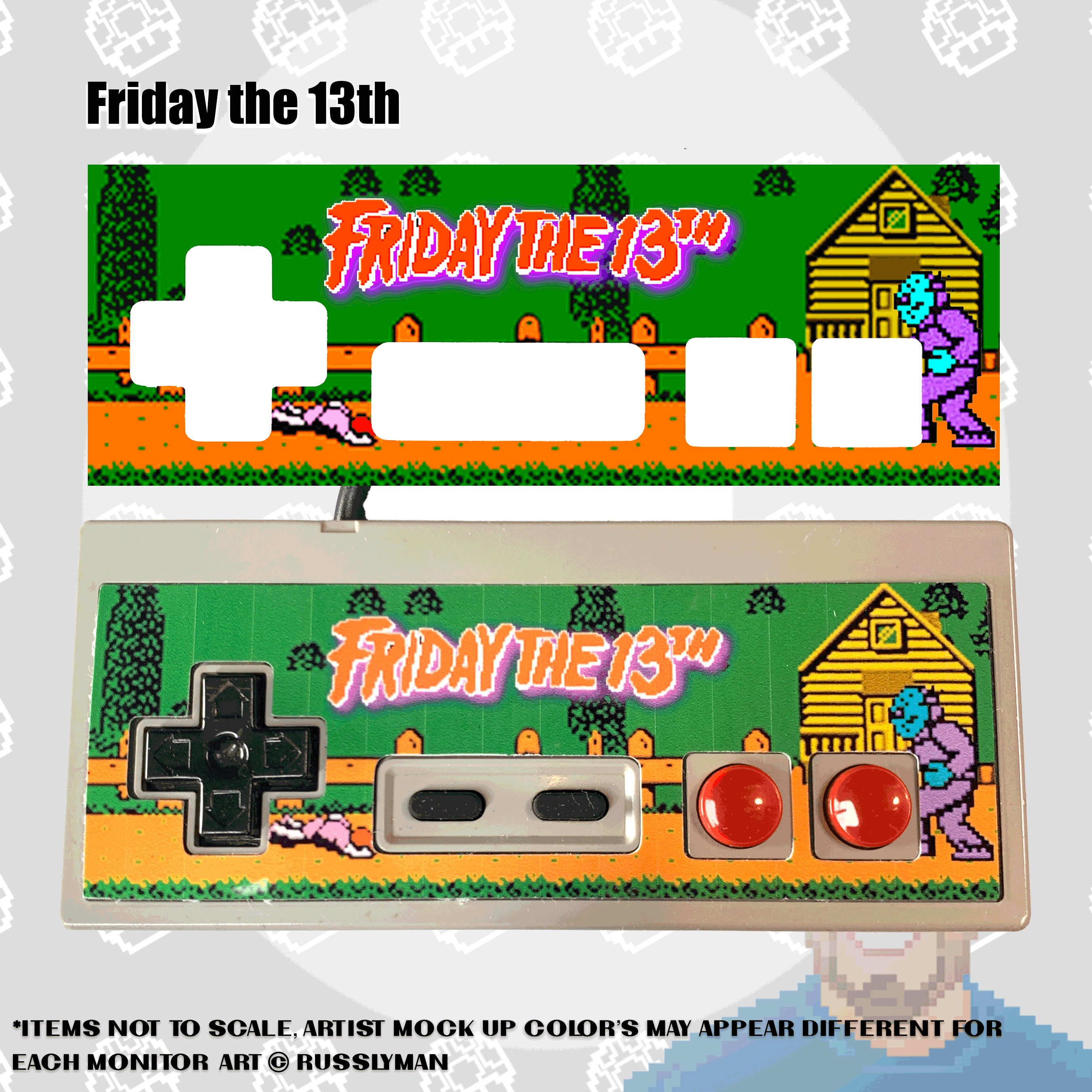 Custom NES Vinyl Overlay Sticker for a Retro NES Controller (batch 3 ...