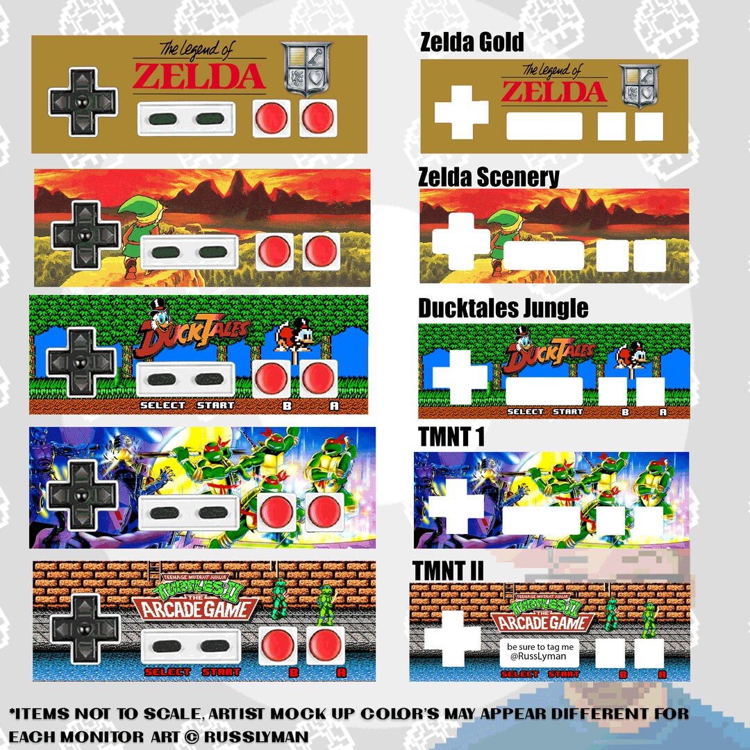 Custom NES Vinyl Overlay Sticker for a Retro NES Controller - Etsy