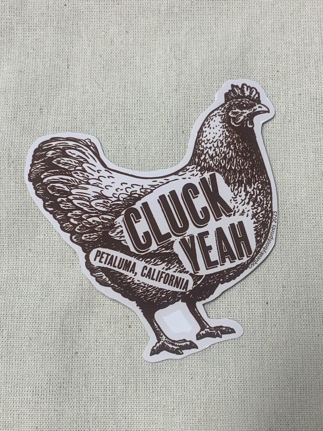 Cluck Yeah Petaluma California Sticker for Laptops & Water Bottles - Etsy