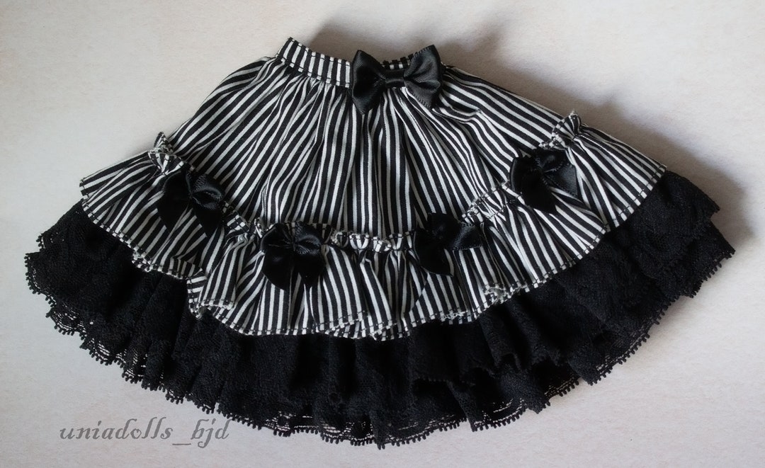 Gothic Lolita BJD MSD Slim 1/4 Doll Skirt - Etsy