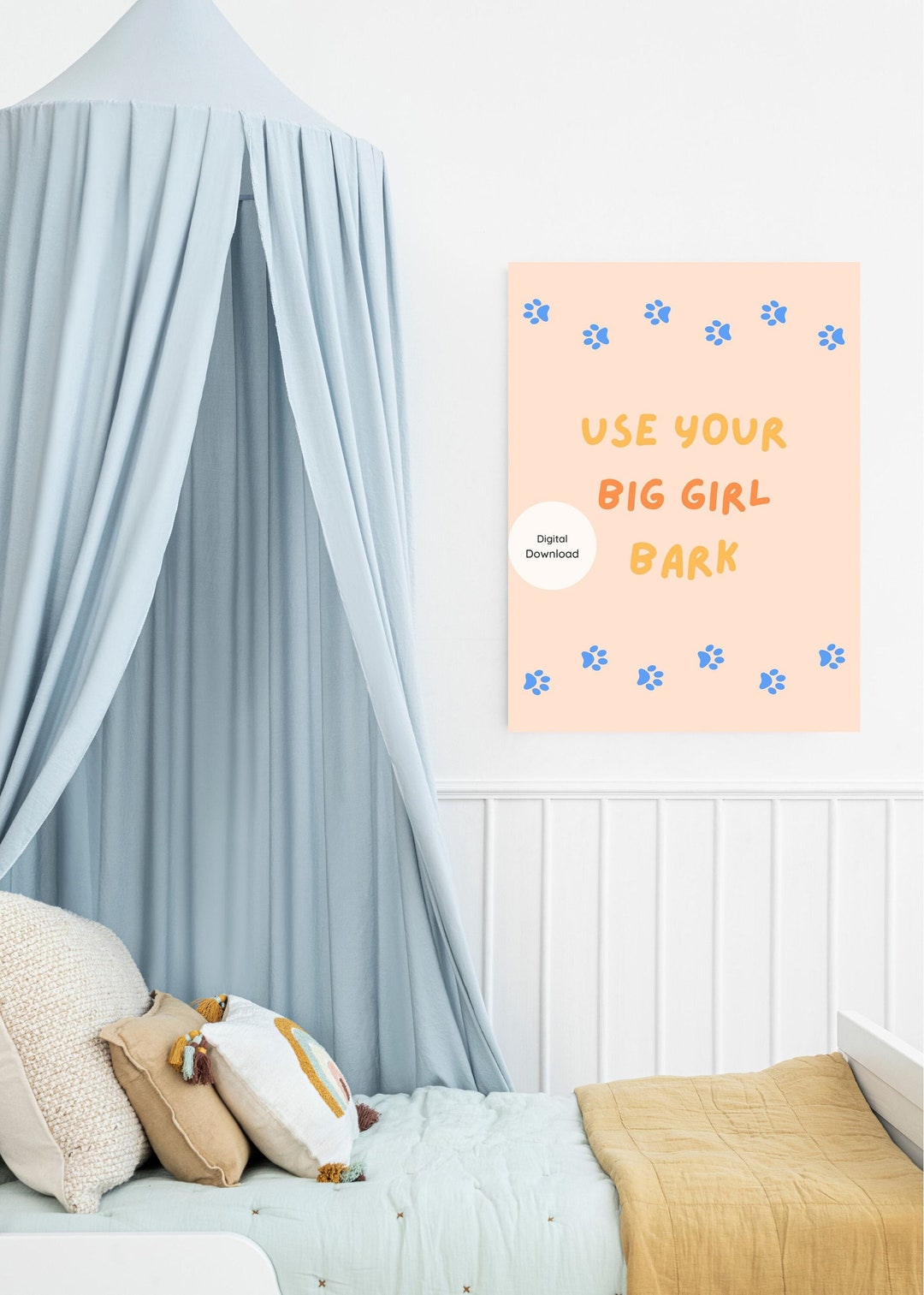 Use Your Big Girl Bark Bluey Printable Art Bingo Print - Etsy