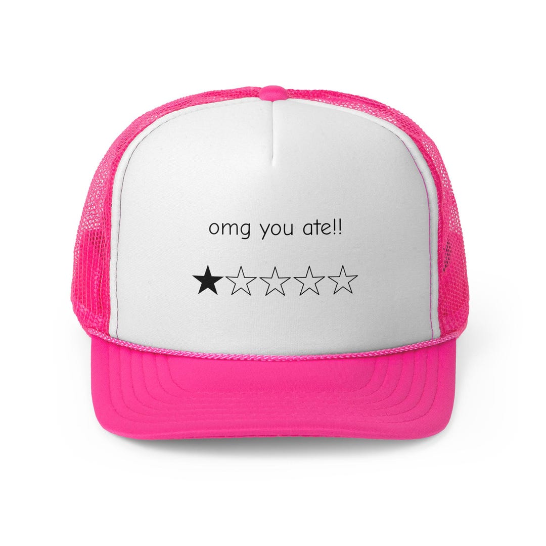 Trucker Cap Dress to Impress 'omg You Ate' Roblox Funny DTI, Hat ...