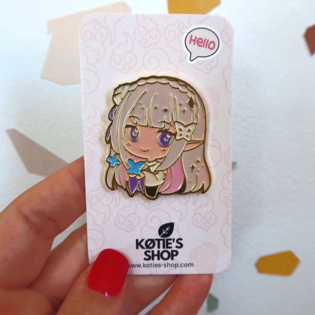 Emilia - Re:zero Inspired Hard Enamel Pin | Killua Pin | Otaku Gift ...