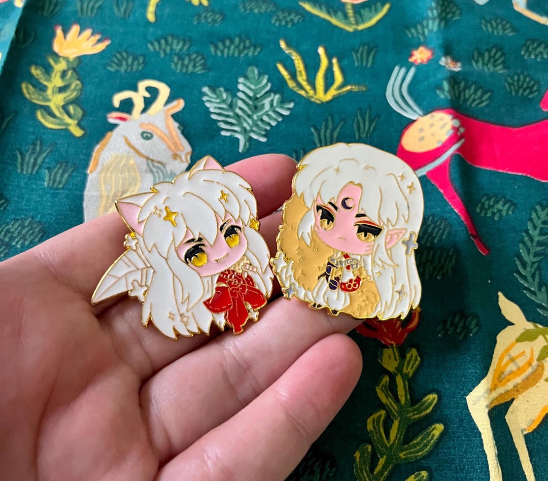 Inuyasha Pin & Sesshomaru Pin | Golden Enamel Pins – Rumiko Takahashi’s ...