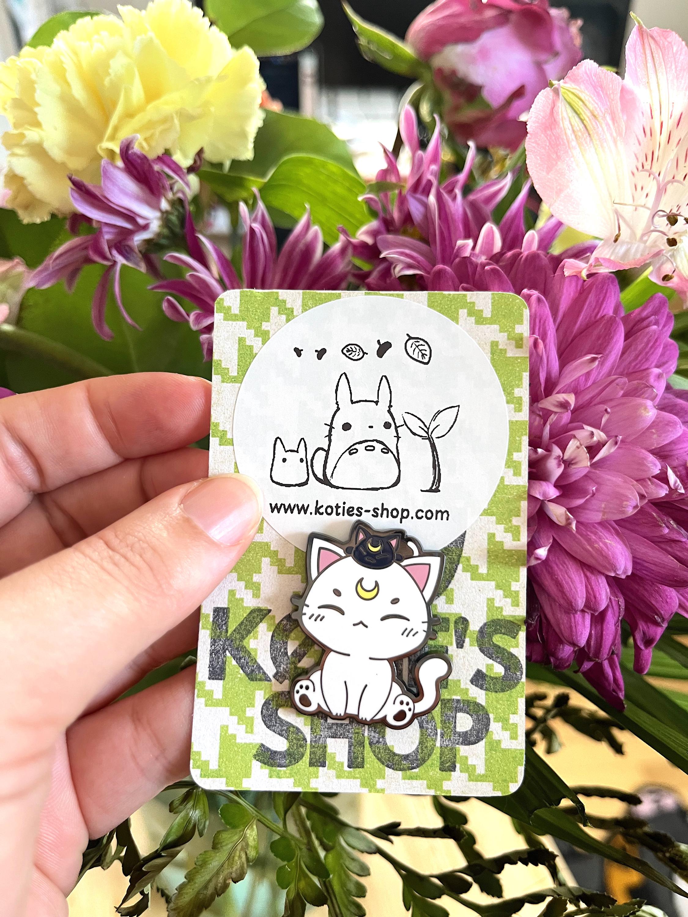 Luna & Artemis Enamel Pins Sailor Moon Fan Art Anime Enamel Pins - Etsy