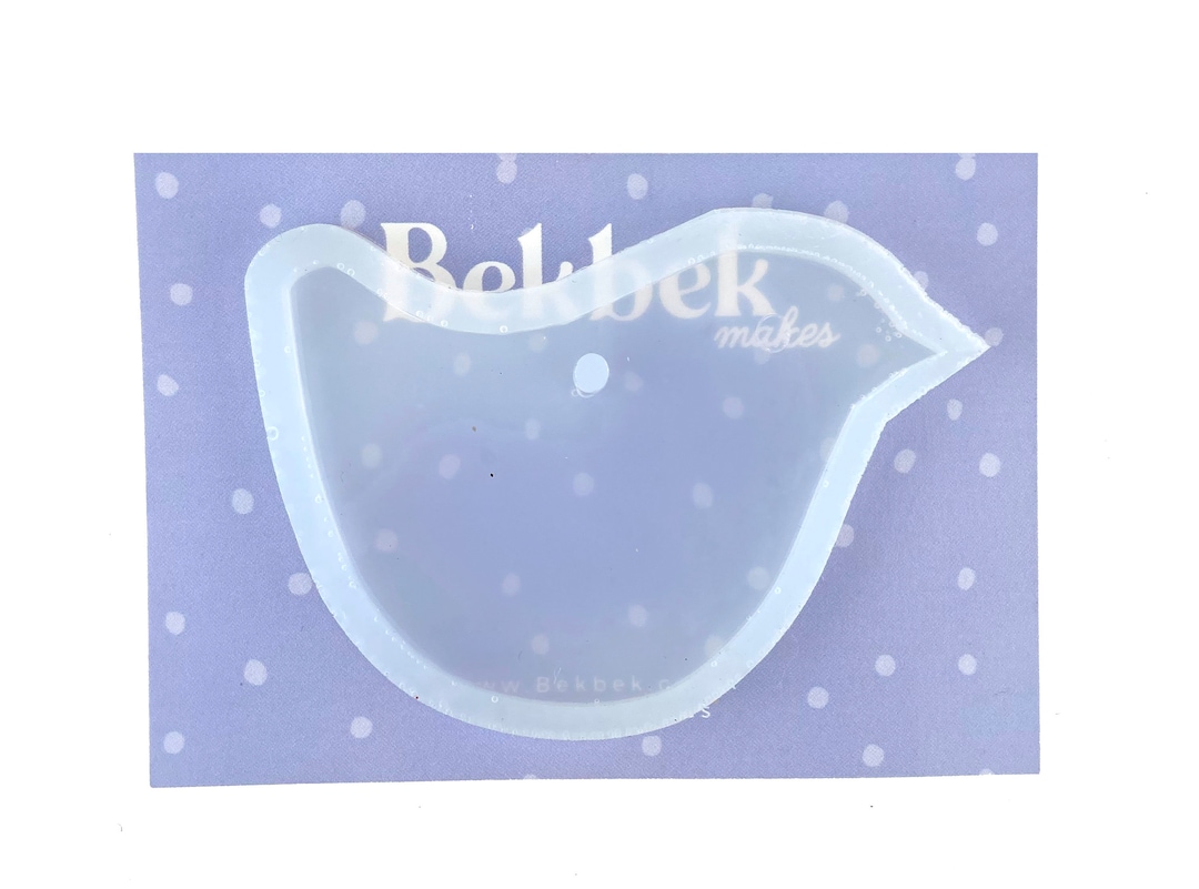 Robin Red Breast Bird Blank Flat Reusable Silicone Mould for UV Resin ...