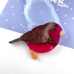 Robin Red Breast Reusable Silicone Mould for UV Resin Christmas Robin ...
