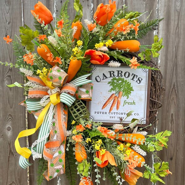 Carrot Wreath - Etsy