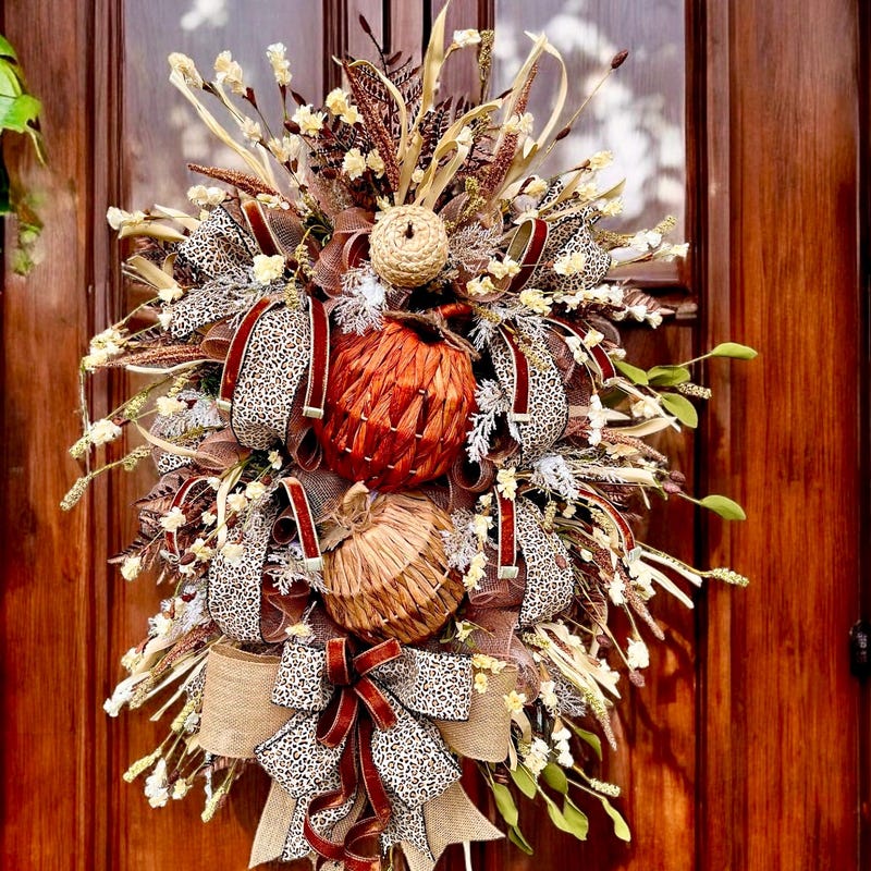 Rustic Fall Wreath - Etsy