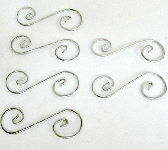 6 Pieces Metal Curly Q's Curled Wire Hanger Set CQ Q2 | Etsy