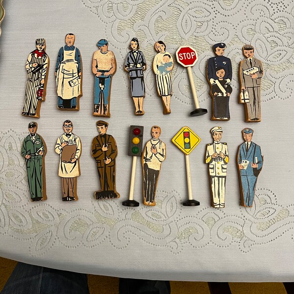 Wooden Toy People - Etsy