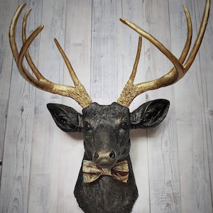 Faux Taxidermy Deer Head Wall Mount, Fake Stag Decor - Etsy