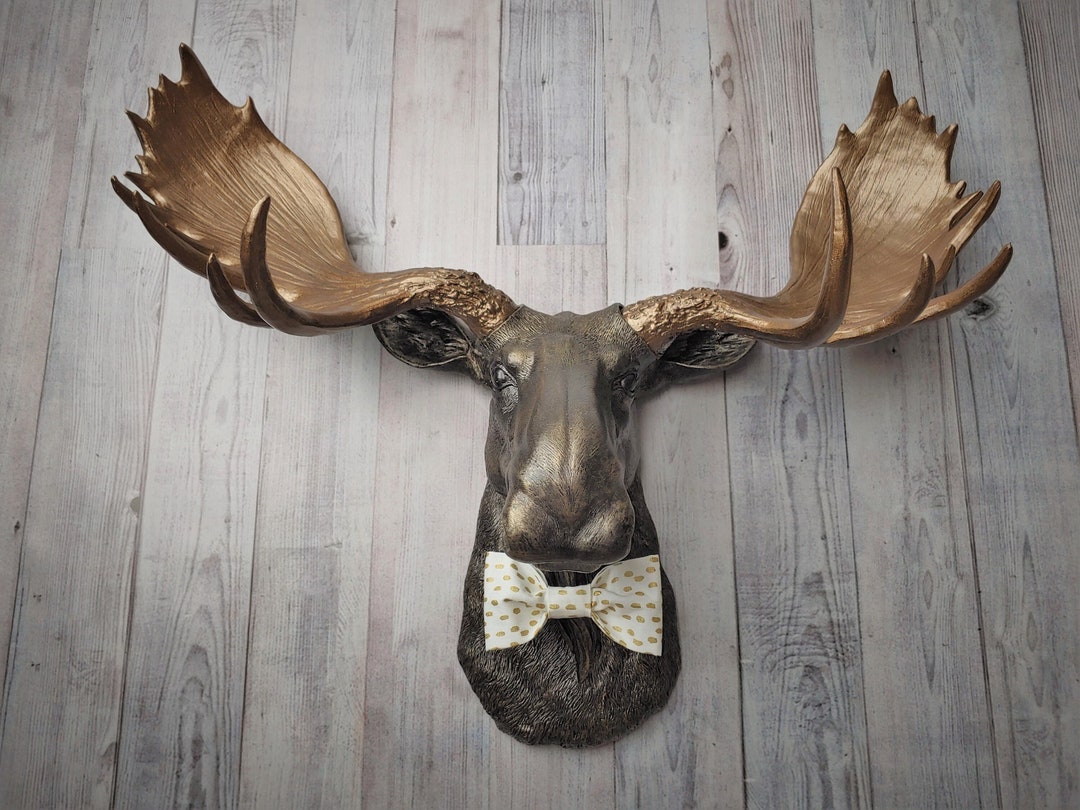 Faux Taxidermy Moose Head Wall Mount Moose Head Wall Mount - Etsy