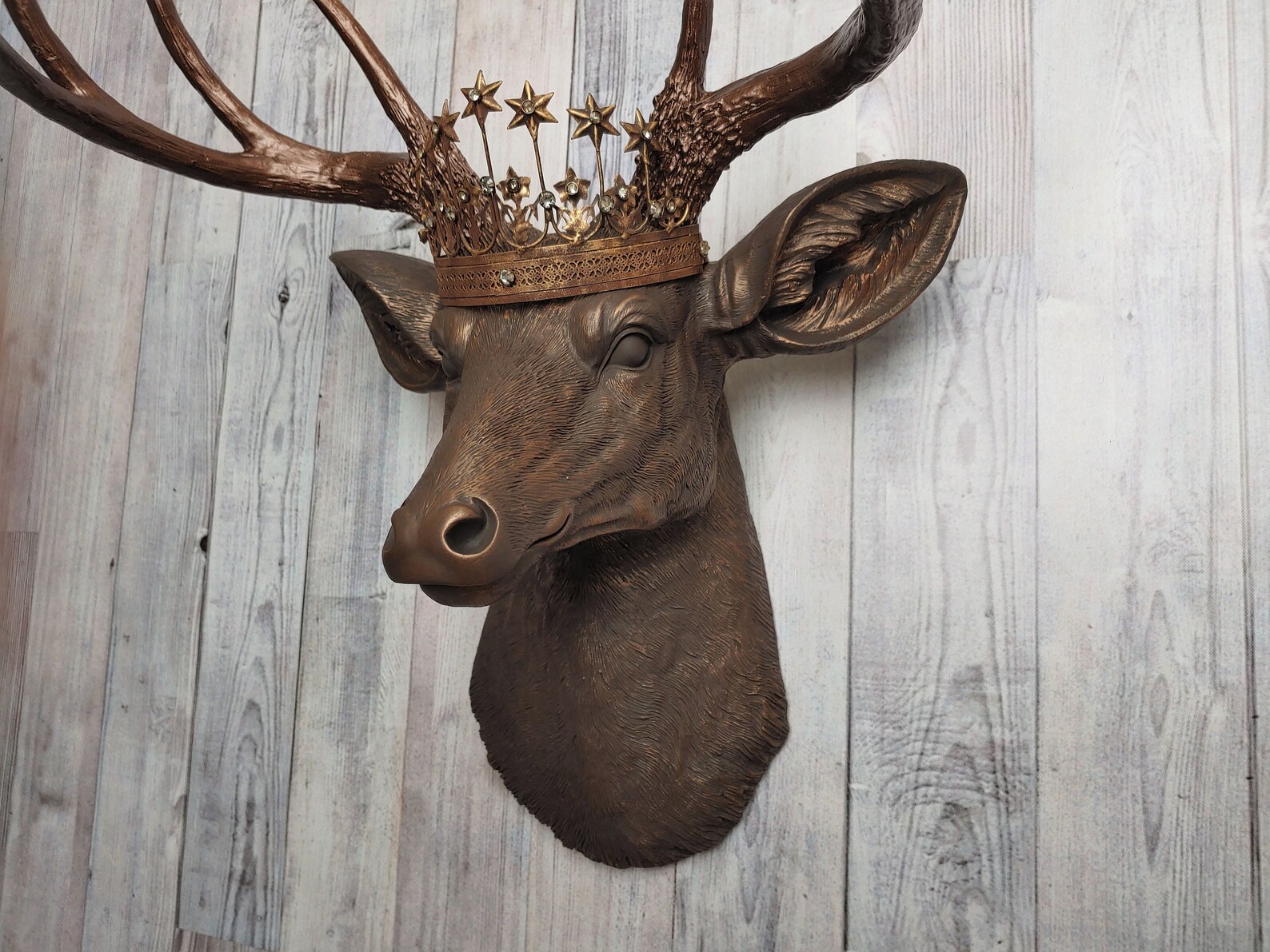 Faux Taxidermy Deer Head Wall Decor Stag Head Wall Mount - Etsy