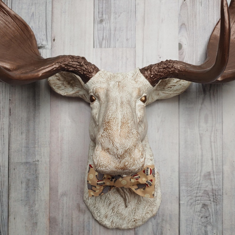 Faux Taxidermy Moose Head Wall Mount, Wall Decor - Etsy