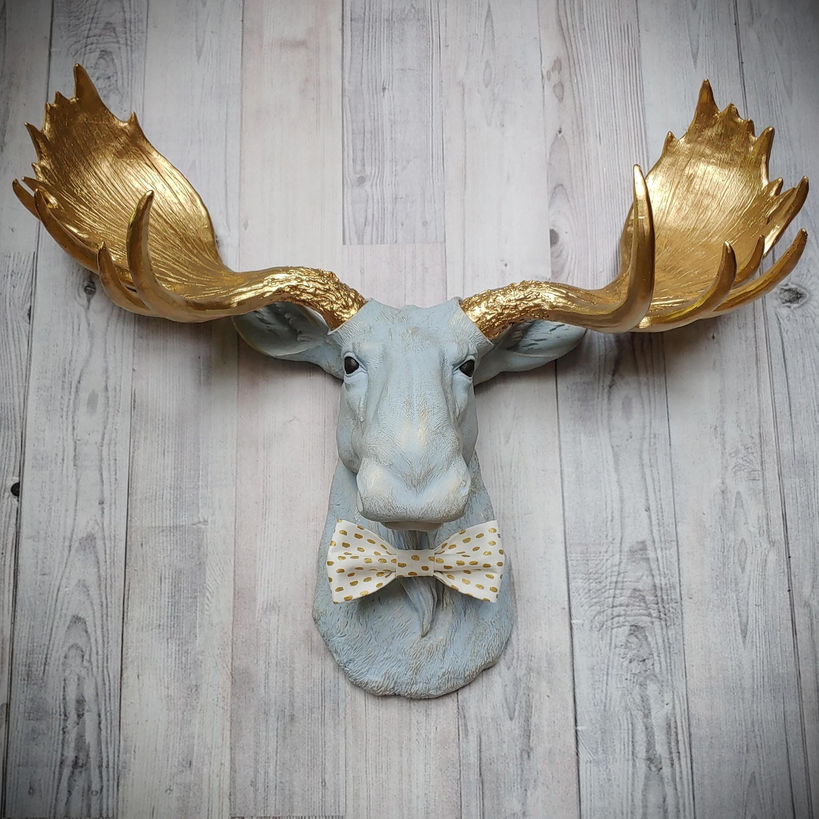 Faux Taxidermy Moose Head Wall Mount - Etsy