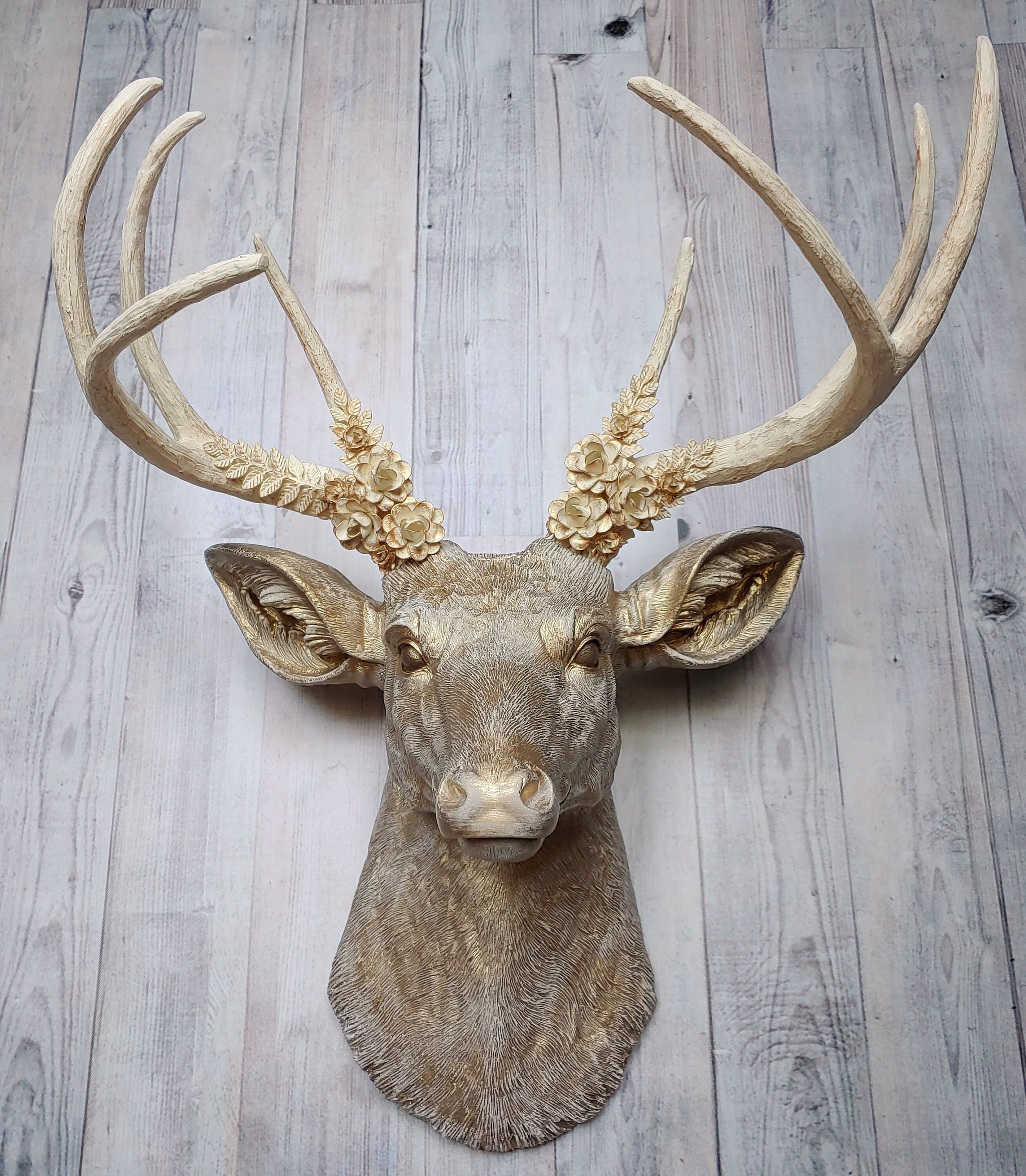 Faux Deer Head Framed