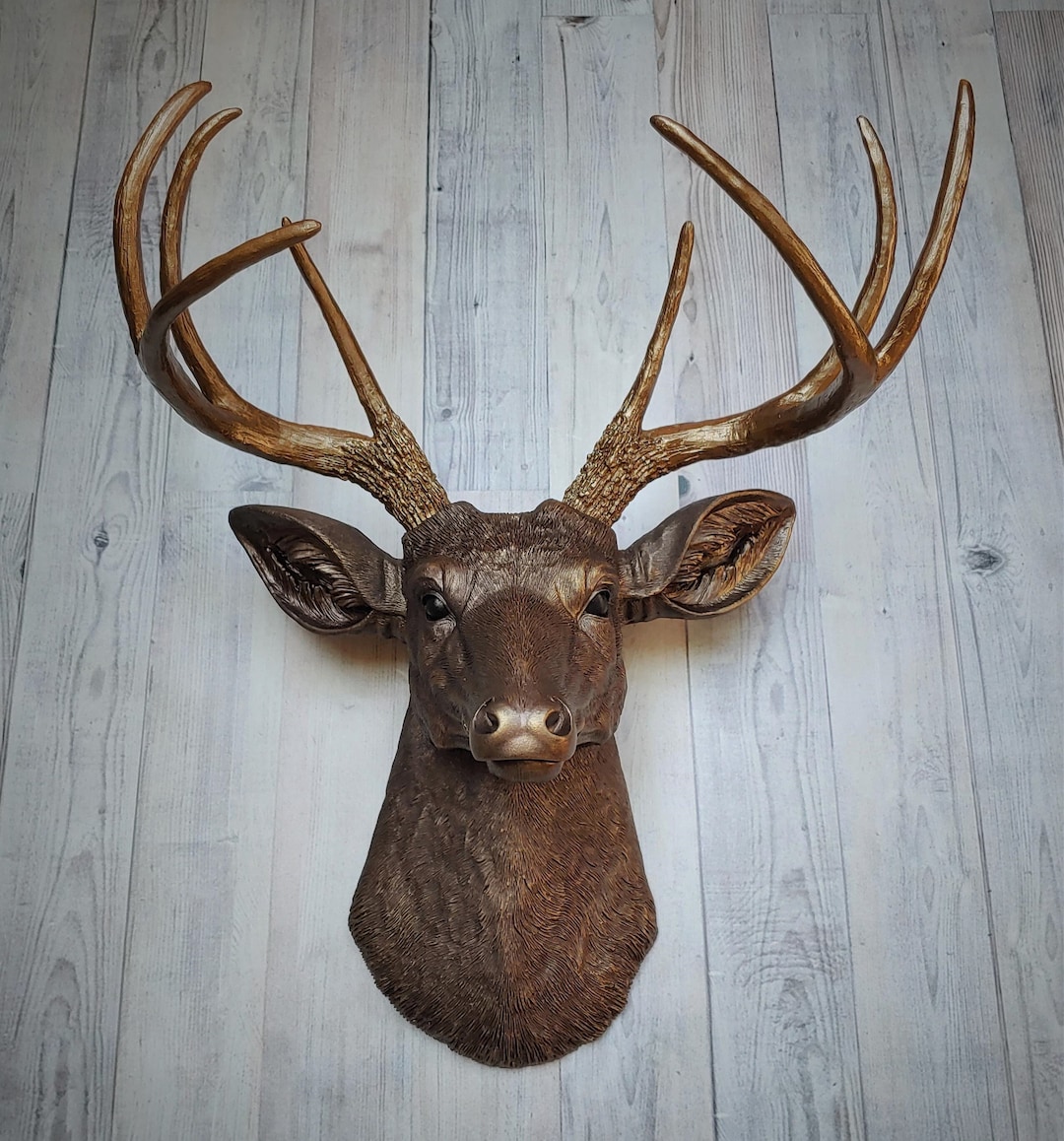 Deer Head Wall Art, Stag Head Wall Mount, Faux Taxidermy Deer Head - Etsy