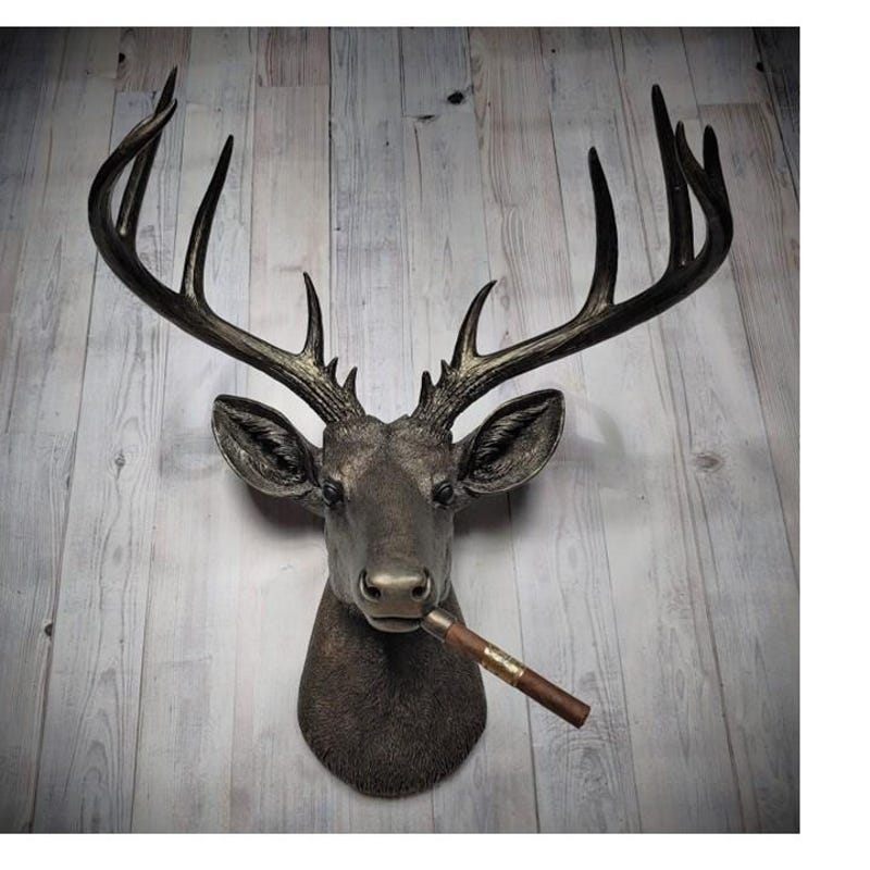 Frankie Stag Wall Mount - Etsy