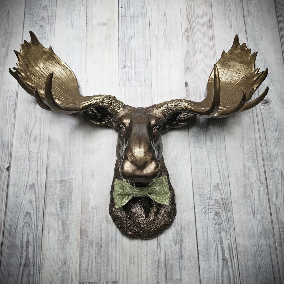 Faux Taxidermy Moose Head Wall Mount, Wall Decor - Etsy