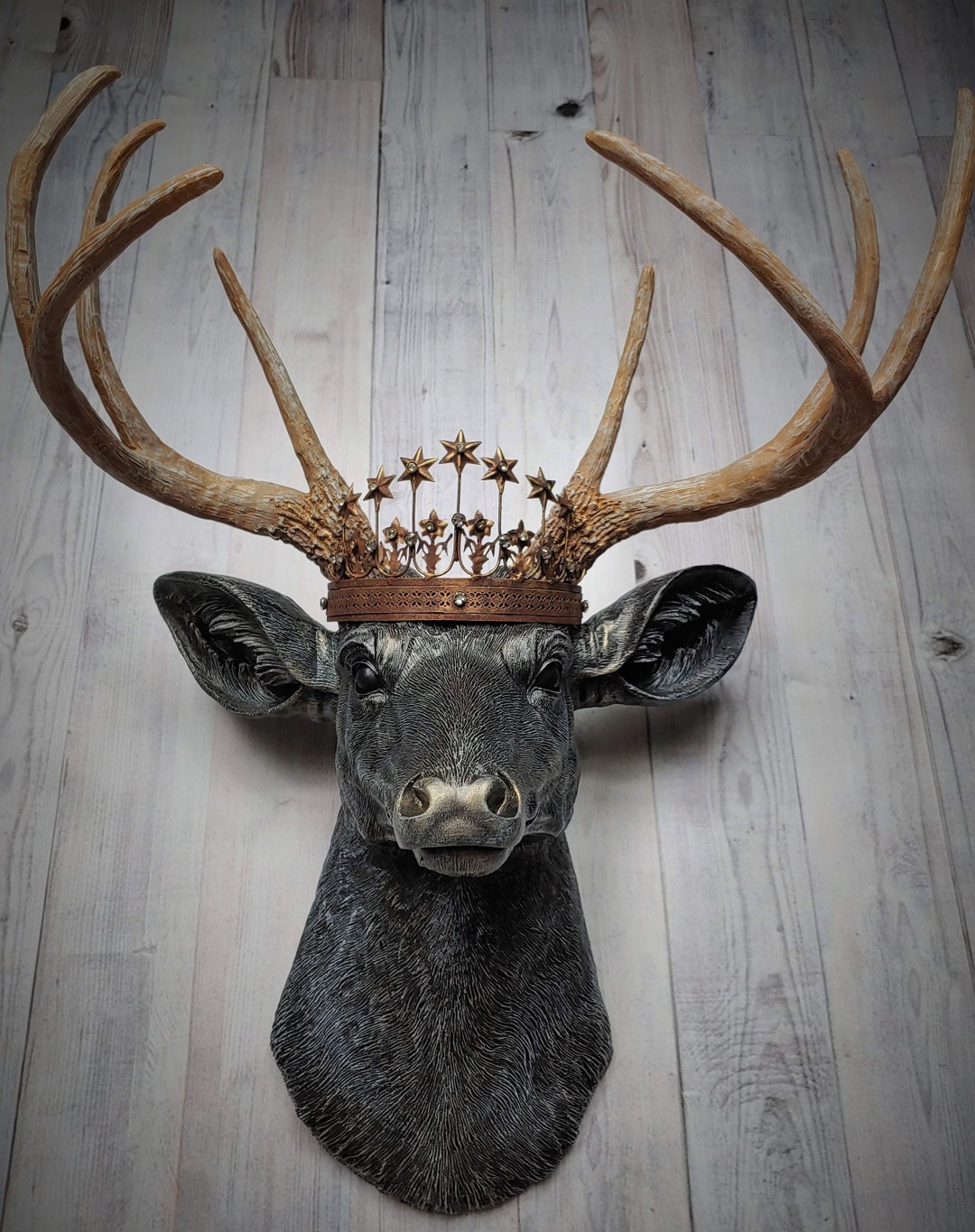 Faux Taxidermy Deer Head Wall Decor Stag Head Wall Mount - Etsy