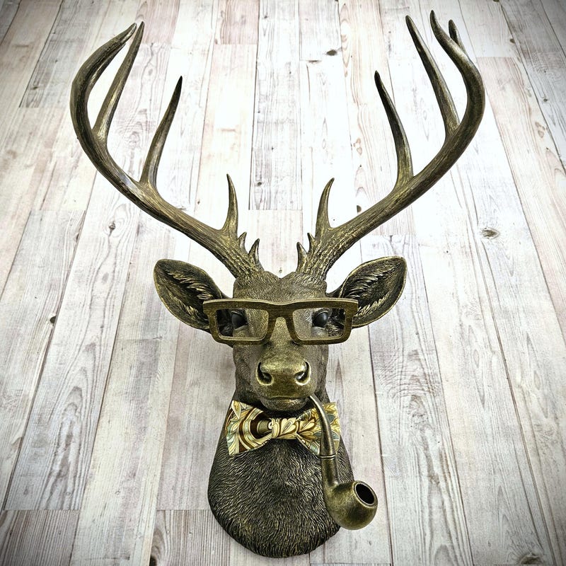 Stag Head - Etsy