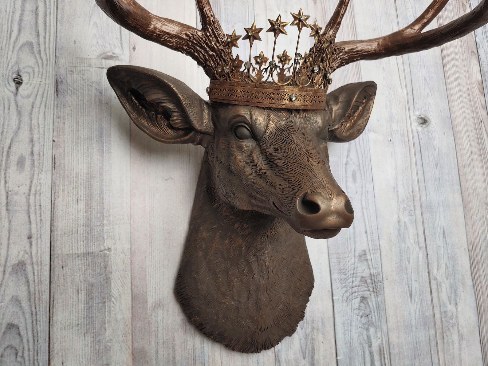 Faux Taxidermy Deer Head Wall Decor Stag Head Wall Mount - Etsy