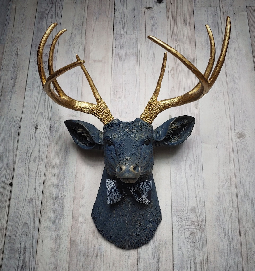 Faux Taxidermy Deer Head Wall Mount, Fake Stag Decor - Etsy