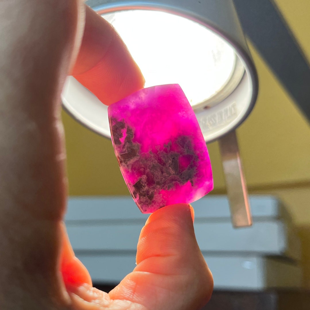 Sugilite cab Large Rounded Rectangle 'pink Flat' 10.46gr Healing ...