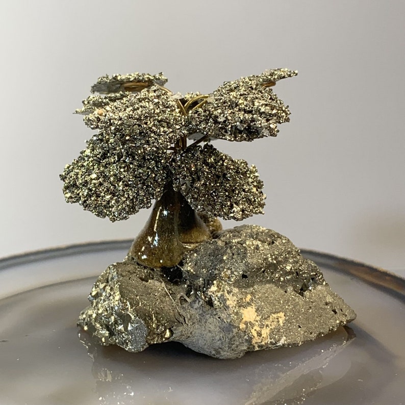 Pyrite Tiny Tree, Standing Sculpture Display Piece, Healing Crystal - Etsy
