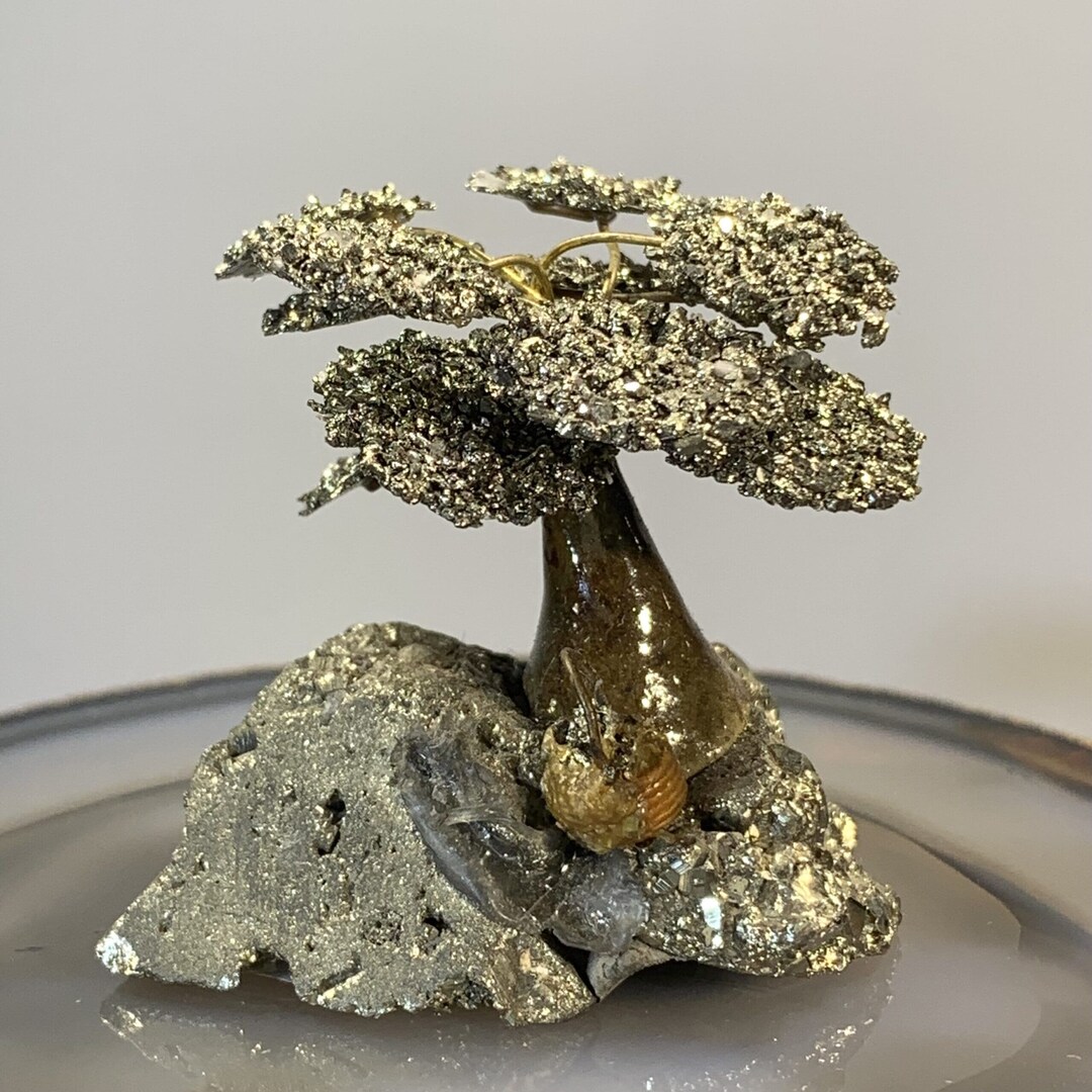 Pyrite Tiny Tree, Standing Sculpture Display Piece, Healing Crystal - Etsy