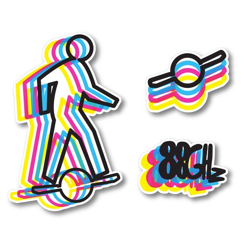 Onewheel Sticker: Excitewheel 88ES Logo 3 Pack - Etsy