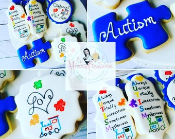 Autism Awareness Cookies - Etsy