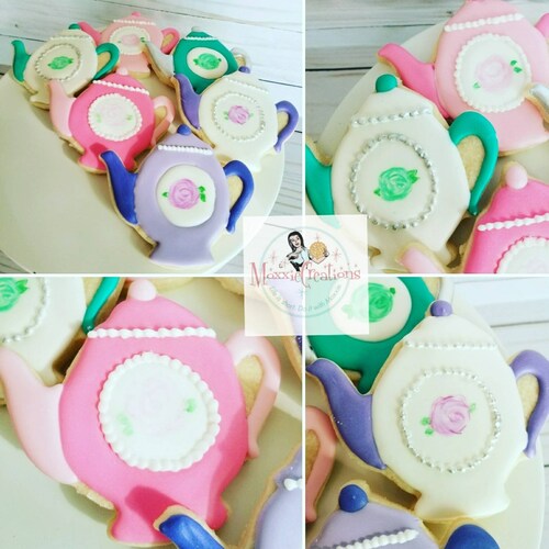 Tea Party Theme Set Cookies - Etsy