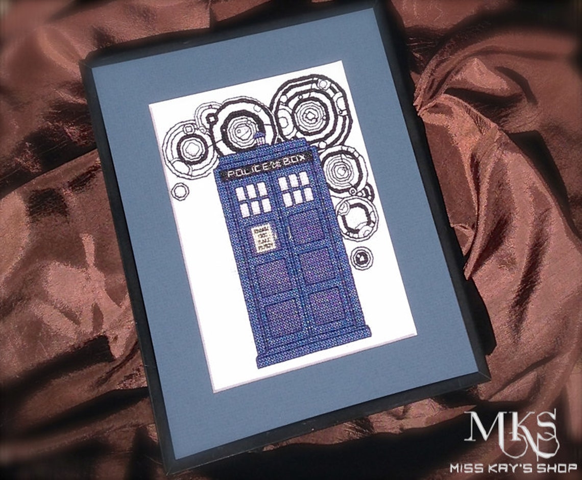 TARDIS - Doctor Who Cross Stitch Pattern - Instant Download - Etsy