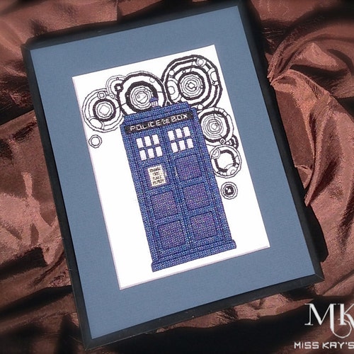 TARDIS Doctor Who Cross Stitch Pattern Instant Download - Etsy