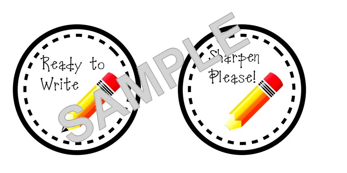 Ready to Write/sharpen Please Teacher Tools Pencil Holder Labels ...
