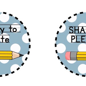 Ready to Write/sharpen Please Teacher Tools Pencil Holder - Etsy