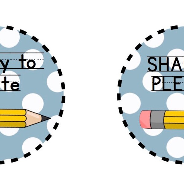 Polka Dot Labels - Etsy