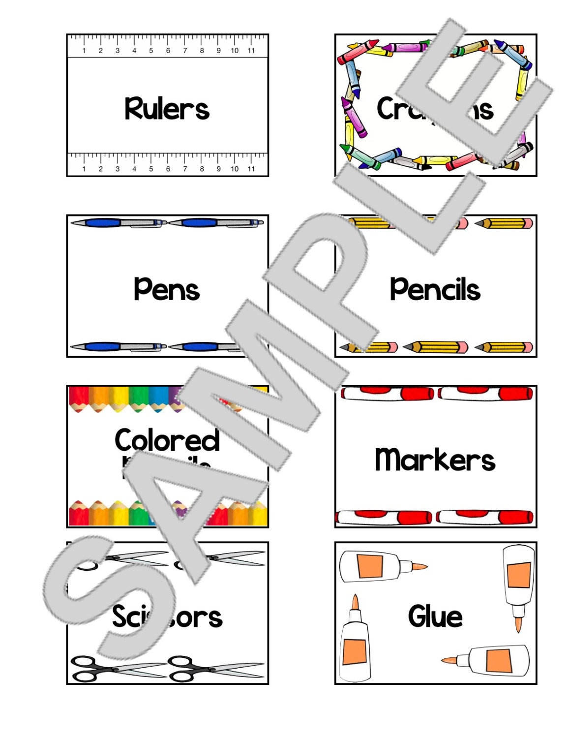 Ready to Write/sharpen Please Teacher Tools Pencil Holder Labels ...