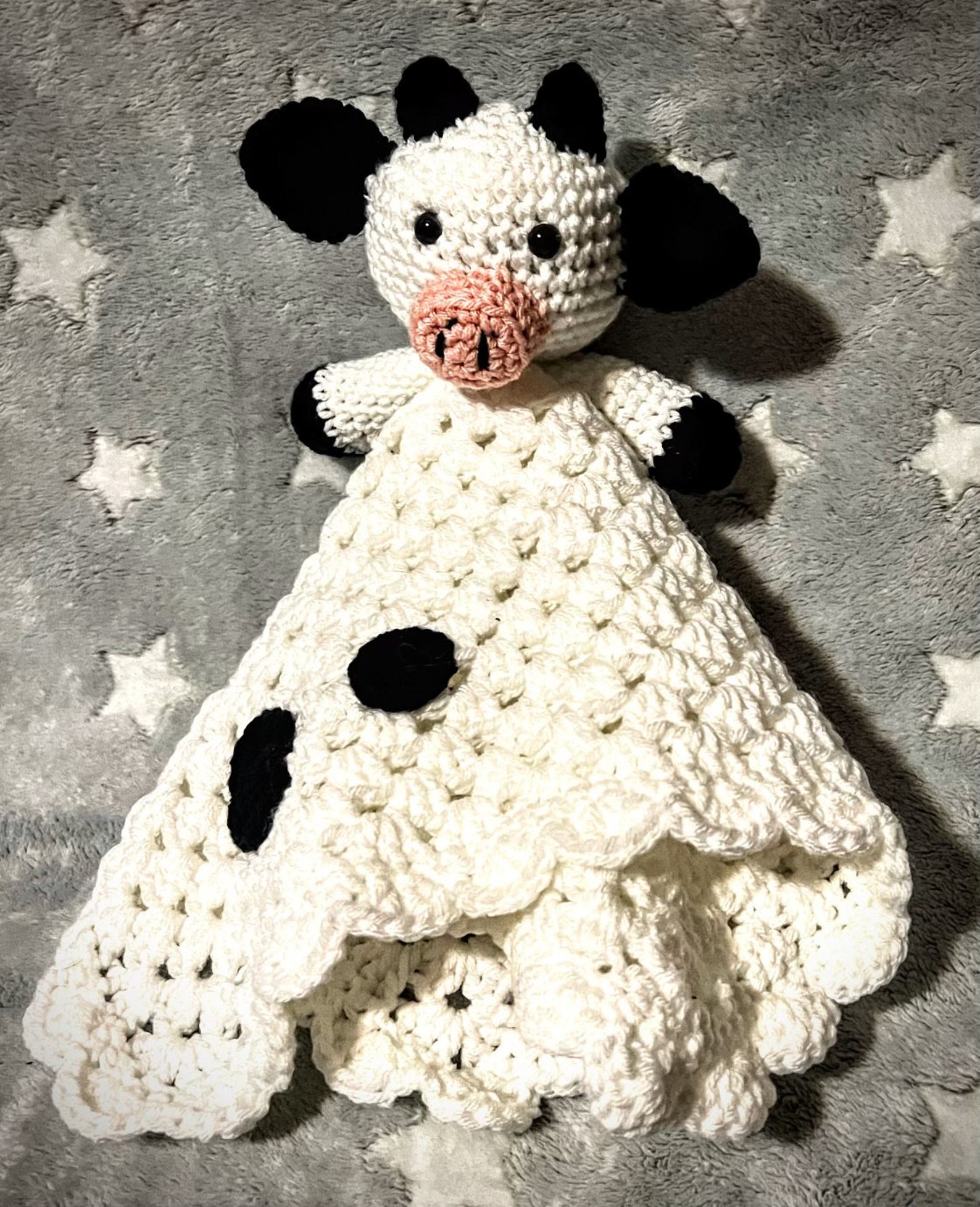 Crochet Cow Security Blanket for Baby - Etsy
