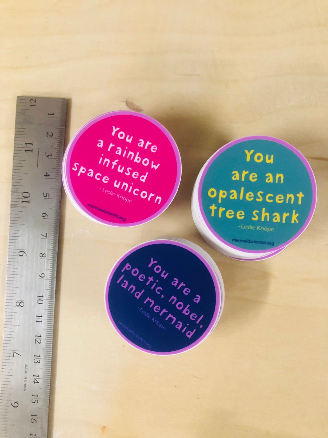 The Leslie Knope Compliment Sticker Pack of 3 - Etsy