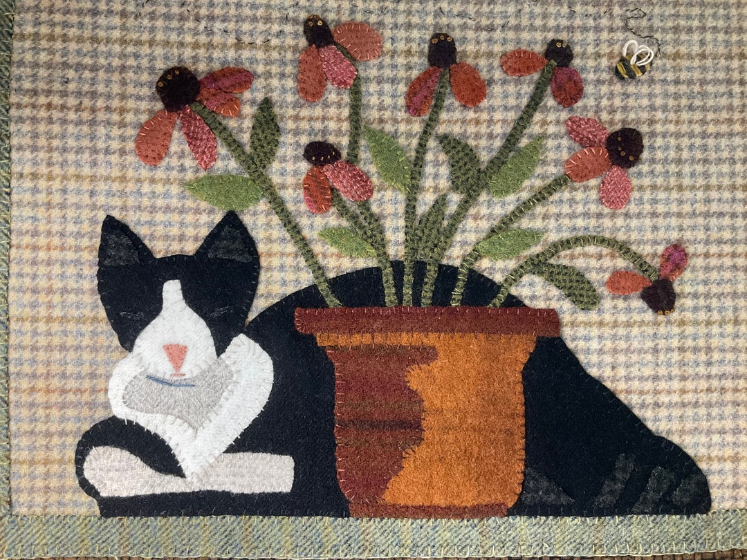 Cat Nap Appliqué Pattern - Etsy