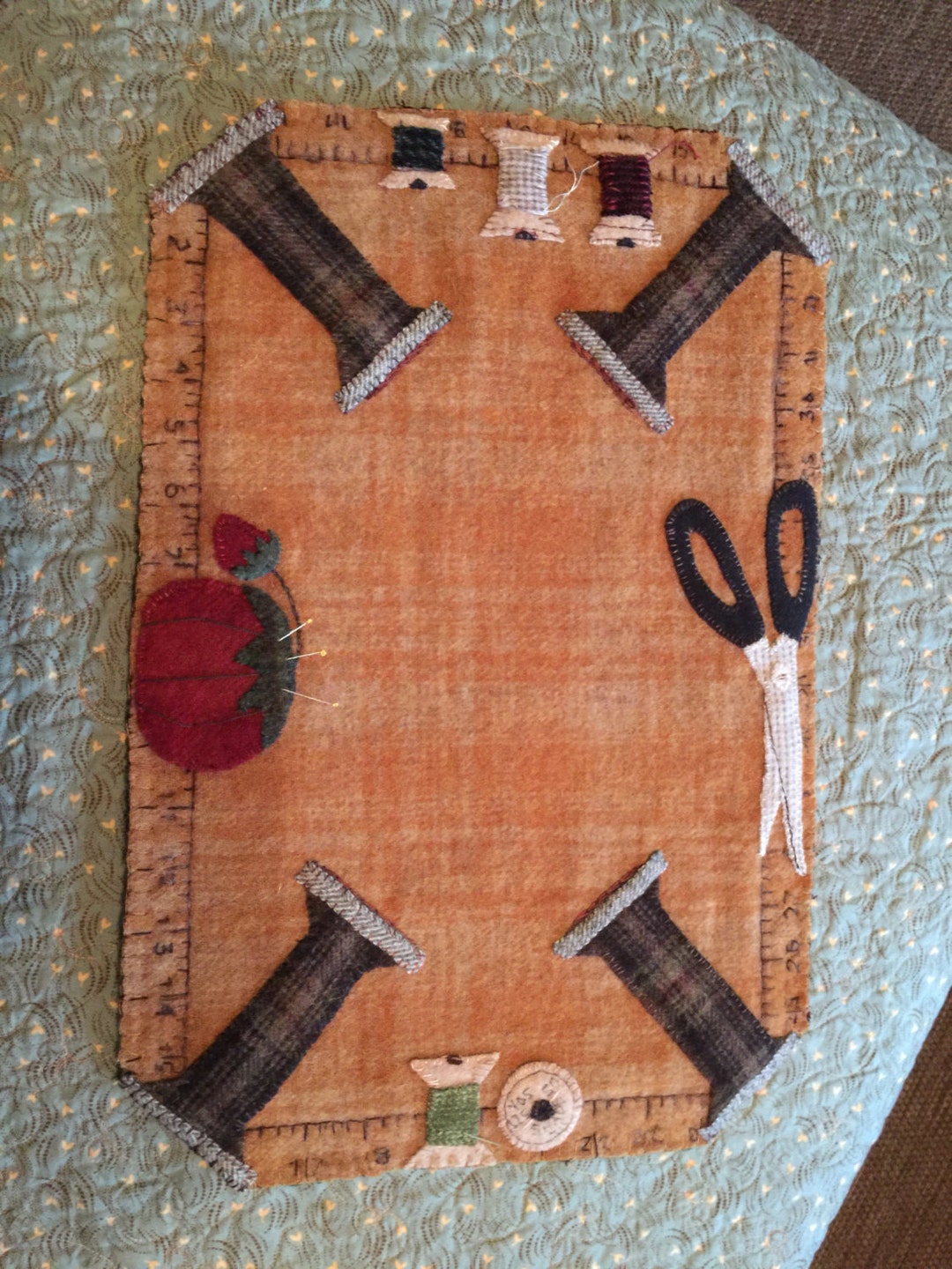 Wooly Spools and Tools Wool Applique Pattern - Etsy