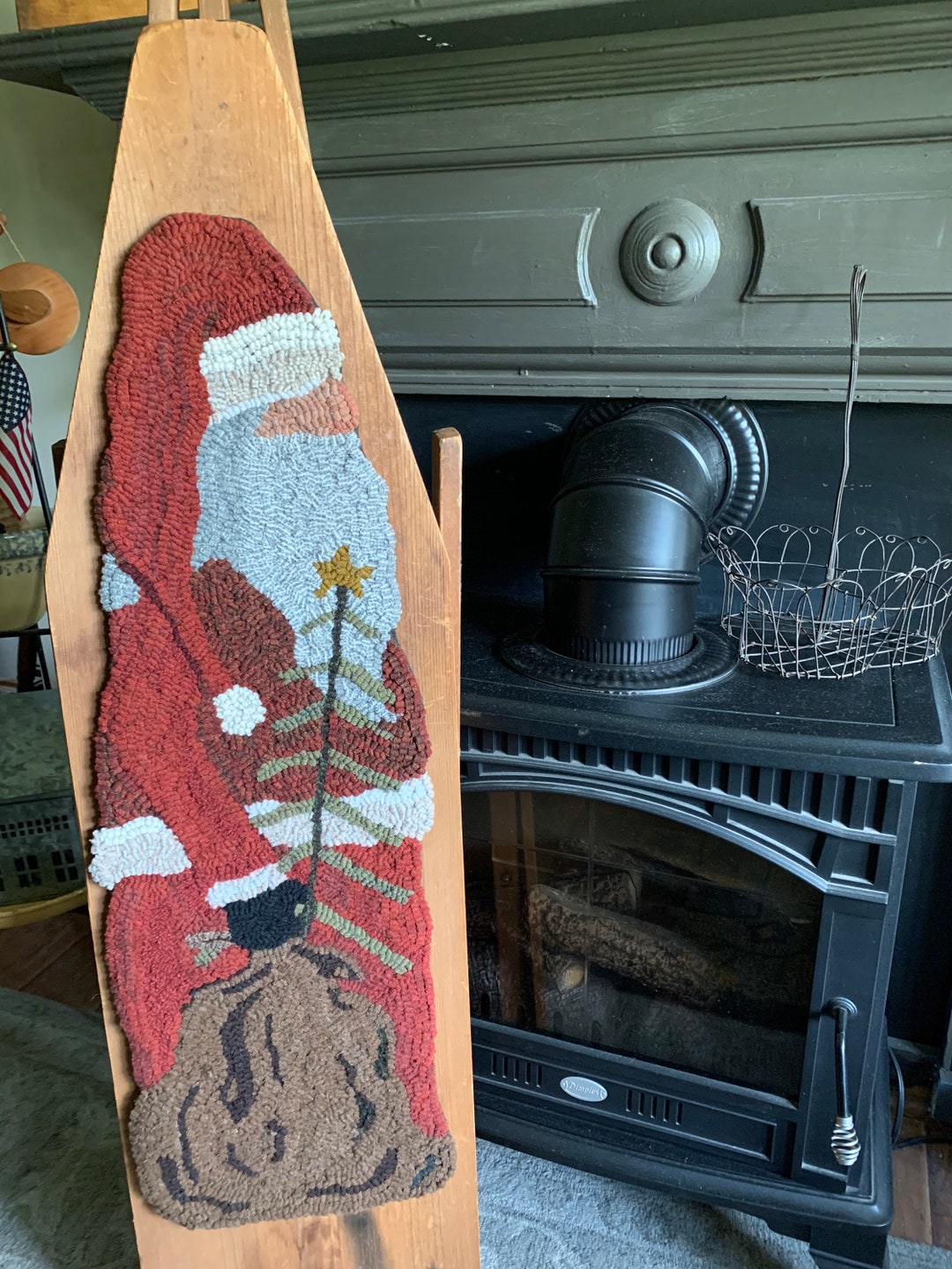 The Man With the Bag! Rug Hooking Pattern on Linen - Etsy