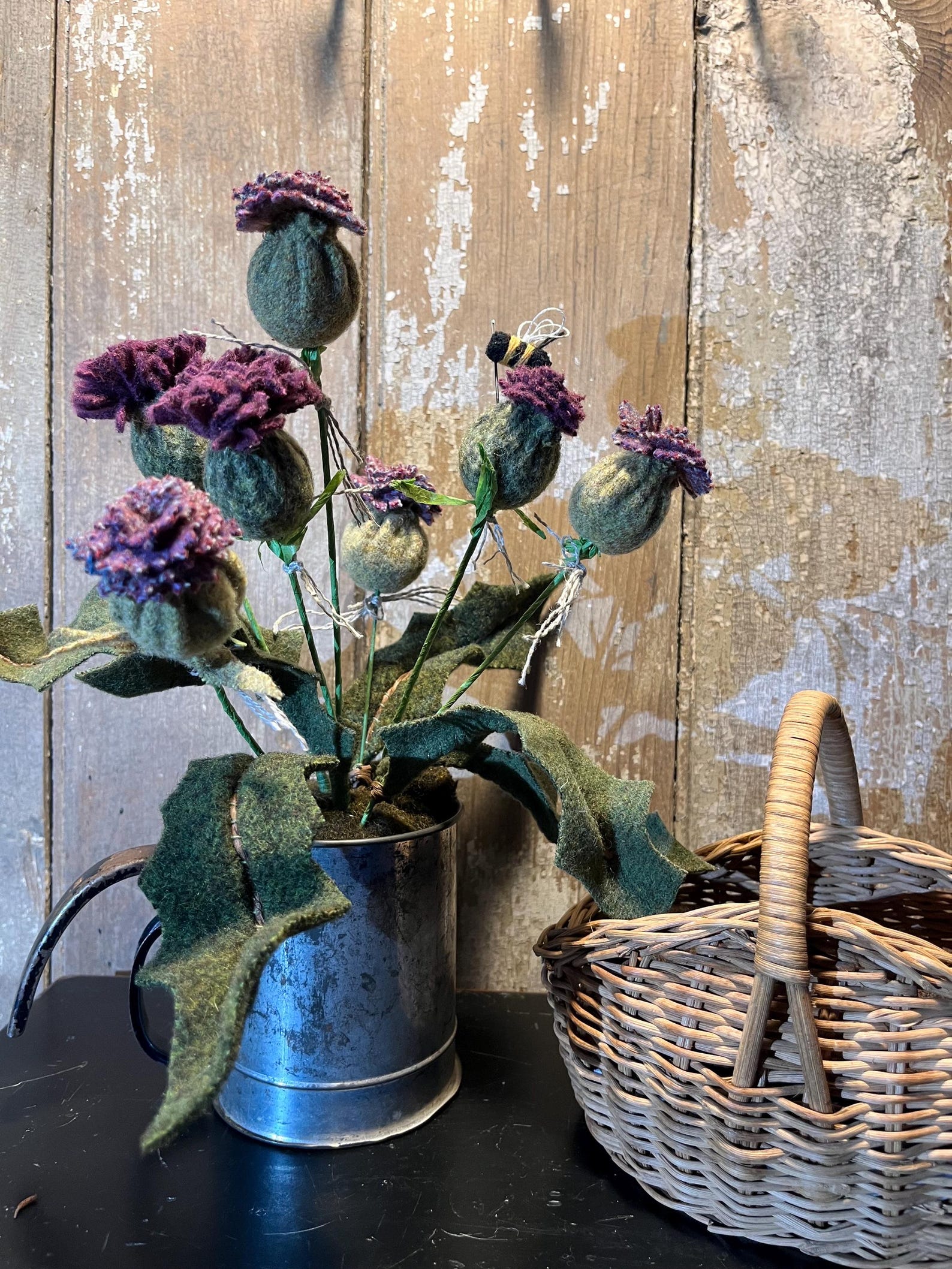 Three Thistle Pattern- Wool and Wire - Etsy