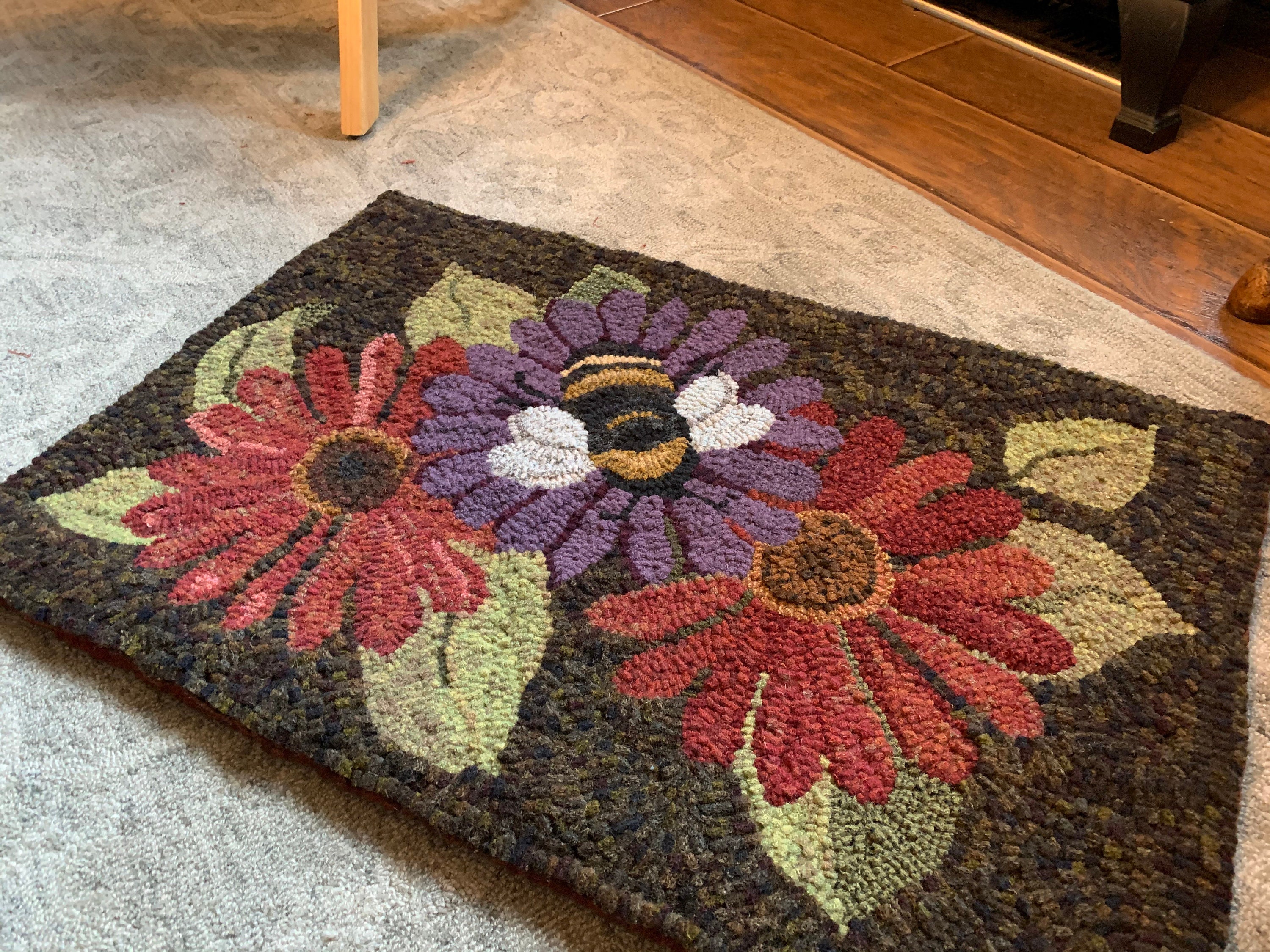 Whats the Buzz FLOWER Powerpattern for Rug Hooking - Etsy