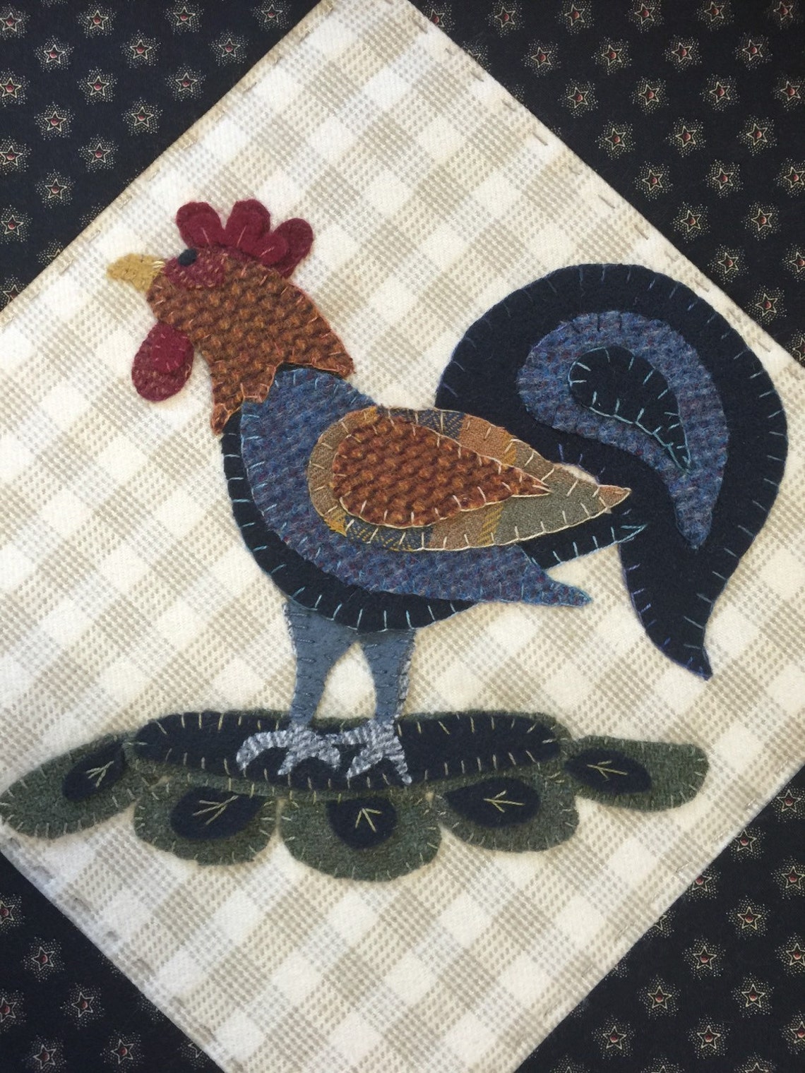 Key West Crooner "wool Applique Pattern" - Etsy