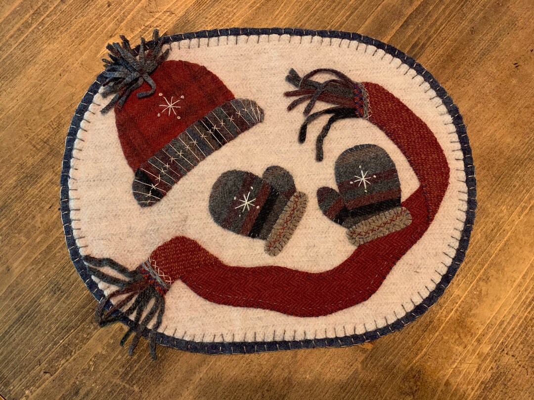 Winter Woolens Pattern- Wool Appliqué- US Shipping Only - Etsy