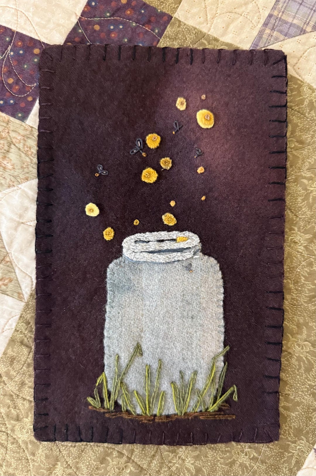 Fireflies! Pattern. Wool Applique - Etsy